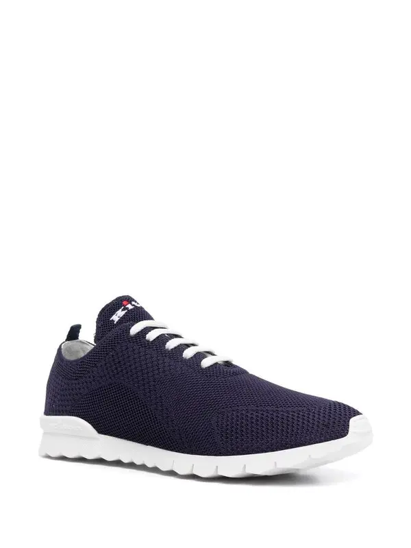 Kiton Knit Lace-up Sneakers - Blue