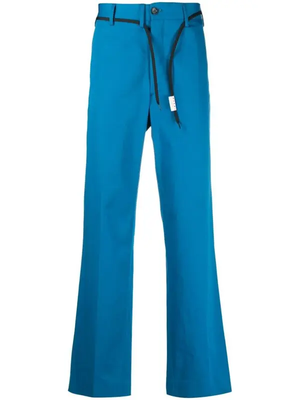 Marni Belted Straight-leg Trousers