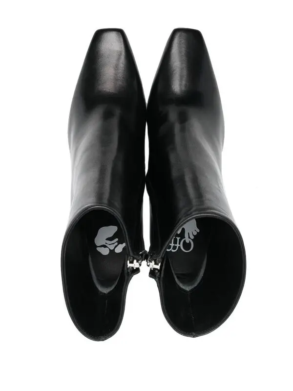 Off-White Allen 140mm Leather Ankle Boots