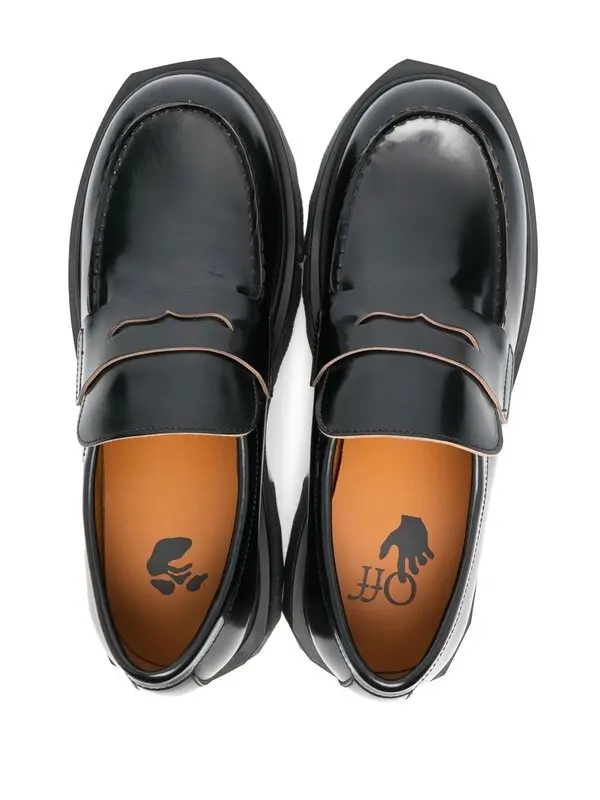 Off-White Leather Loafers