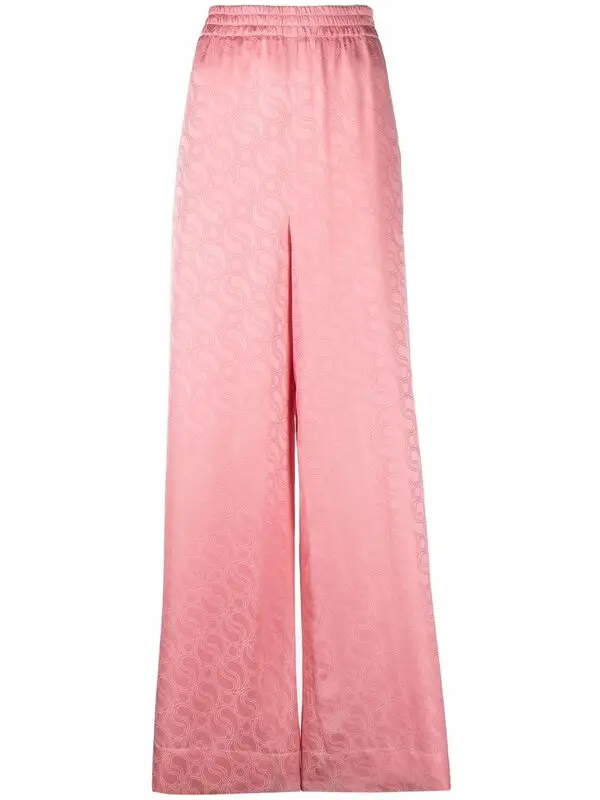 Stella McCartney Logo-print Palazzo Trousers