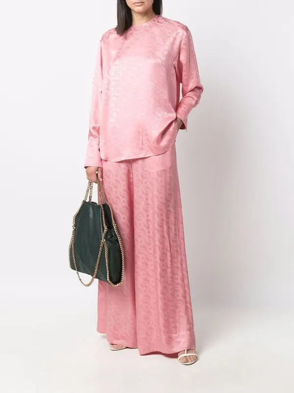 Stella McCartney Logo-print Palazzo Trousers