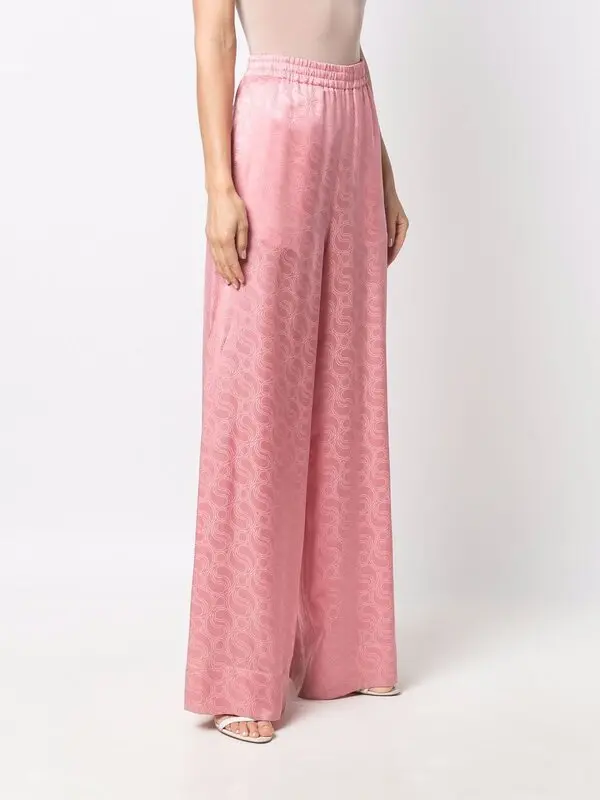 Stella McCartney Logo-print Palazzo Trousers