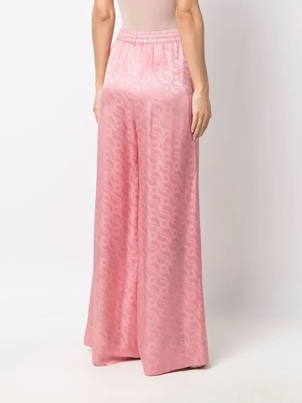 Stella McCartney Logo-print Palazzo Trousers