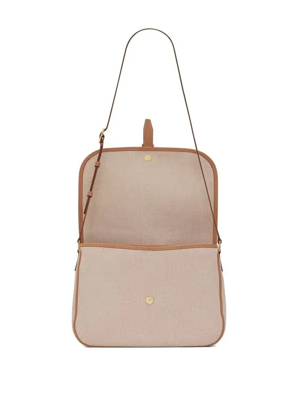 Saint Laurent Sorbonne Canvas Shoulder Bag