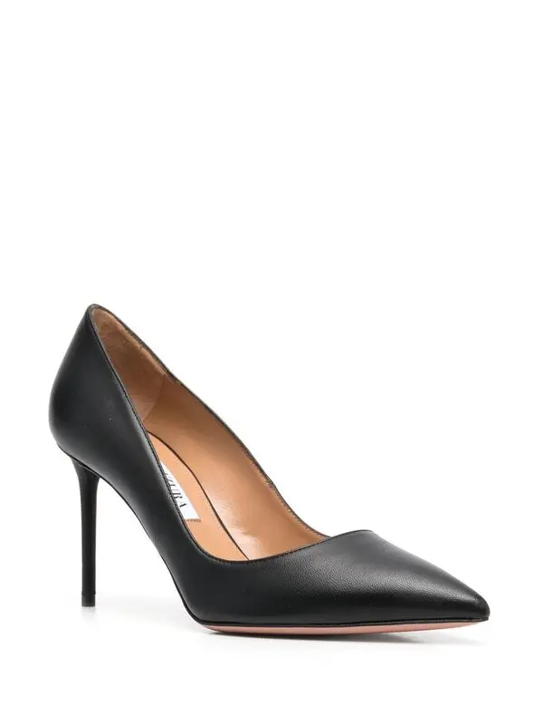 AQUAZZURA 85mm Purist Pumps - Black