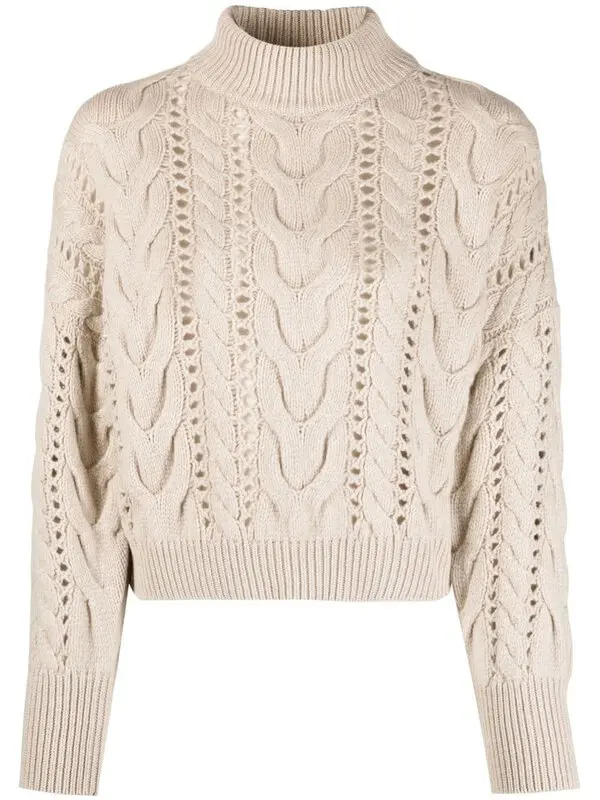 Brunello Cucinelli Cable-knit Cropped Juper