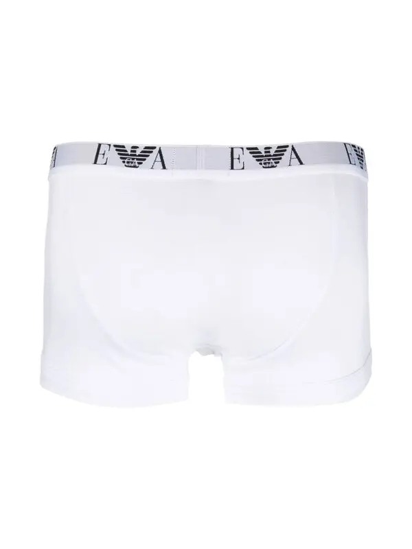 Emporio Armani Three-pack Logo-band Boxers - White