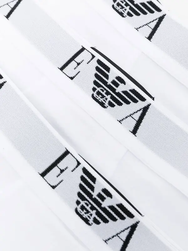 Emporio Armani Three-pack Logo-band Boxers - White