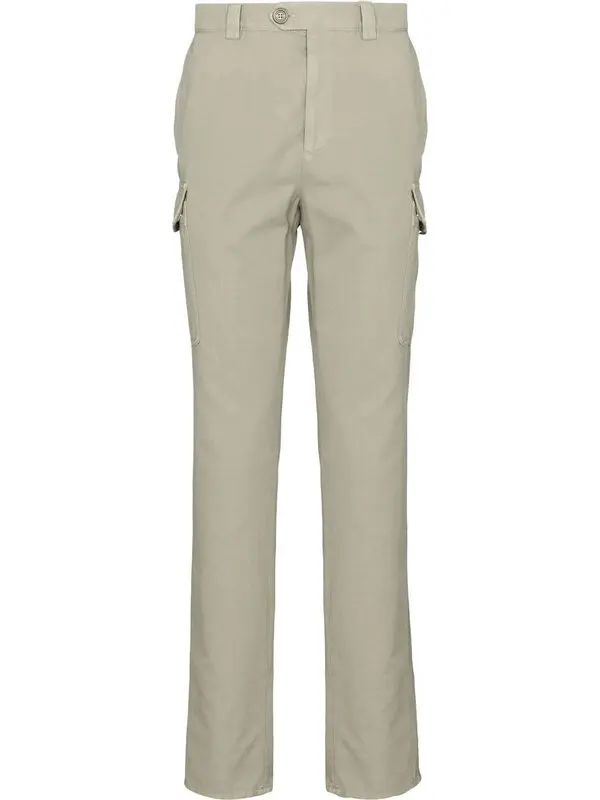 Brunello Cucinelli Multi-pocket Cotton Straight-leg Trousers