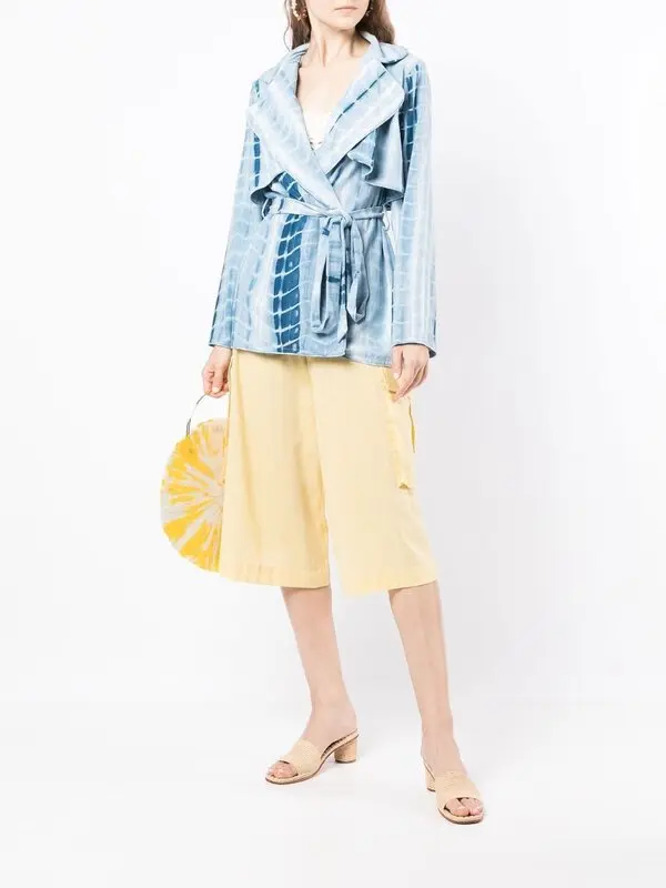 BAMBAH Tie-dye Trench Blouse