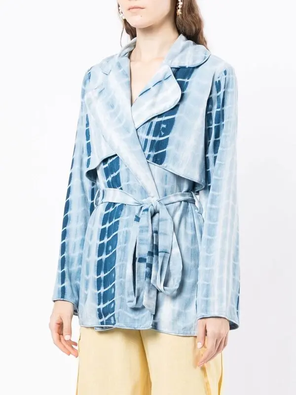 BAMBAH Tie-dye Trench Blouse