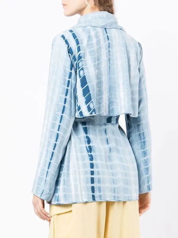 BAMBAH Tie-dye Trench Blouse