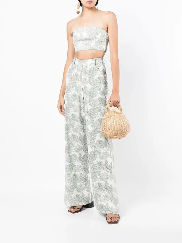 BAMBAH Palm Leaf-print Trousers