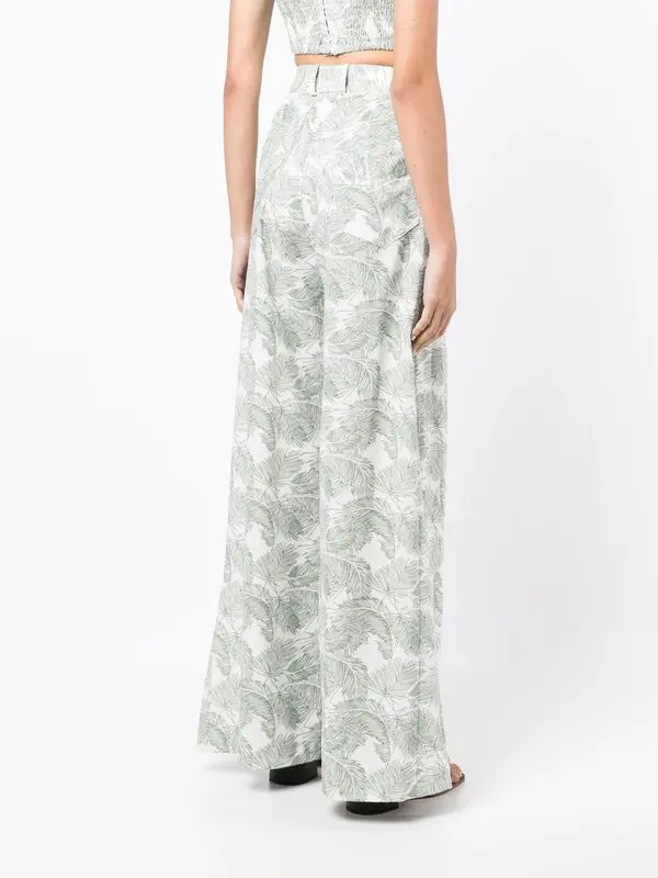 BAMBAH Palm Leaf-print Trousers