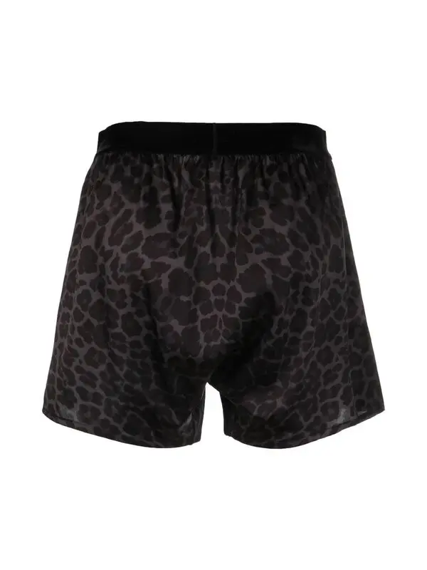 TOM FORD Leopard-print Silk Boxers