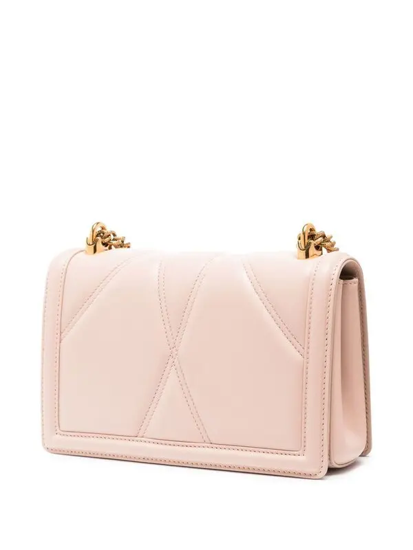 Dolce & Gabbana Medium Devotion Quilted Shoulder Bag - Pink