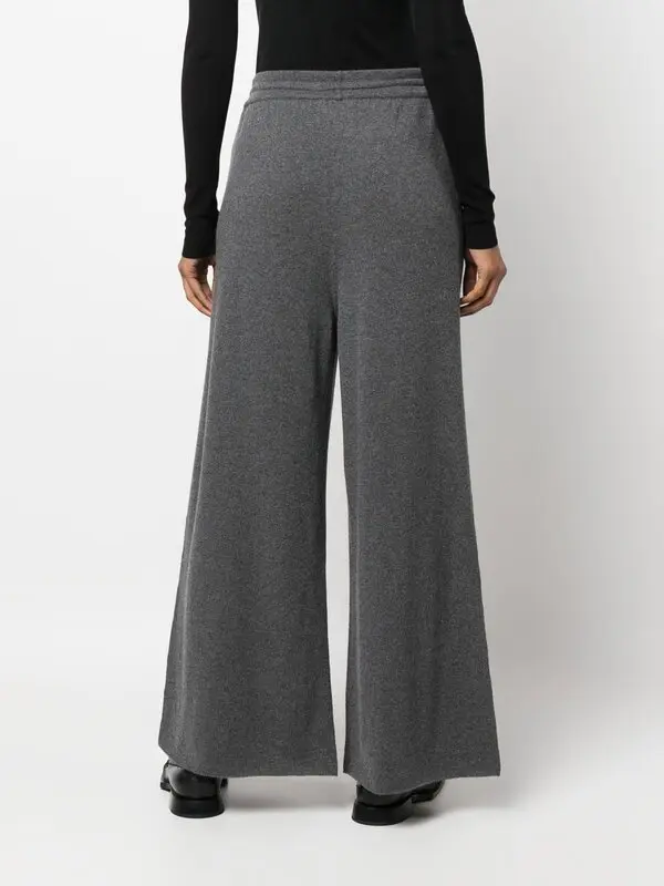 JIL SANDER Drawstring-waist Cashmere Trousers - Grey