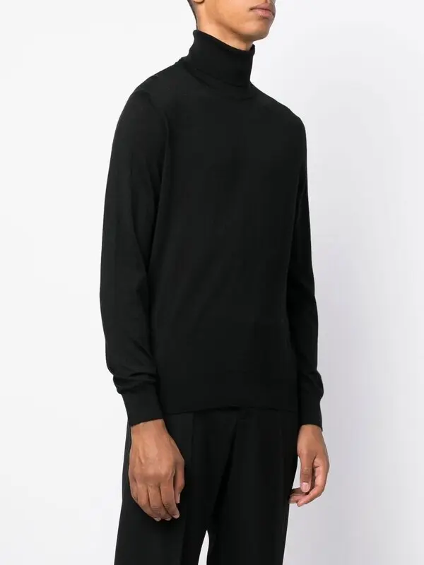Zegna Roll Neck Jumper - Black