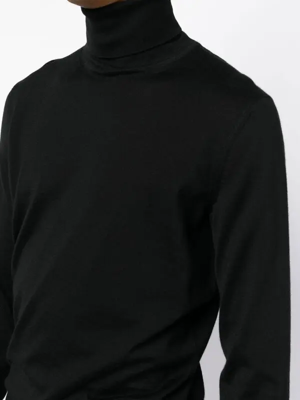 Zegna Roll Neck Jumper - Black