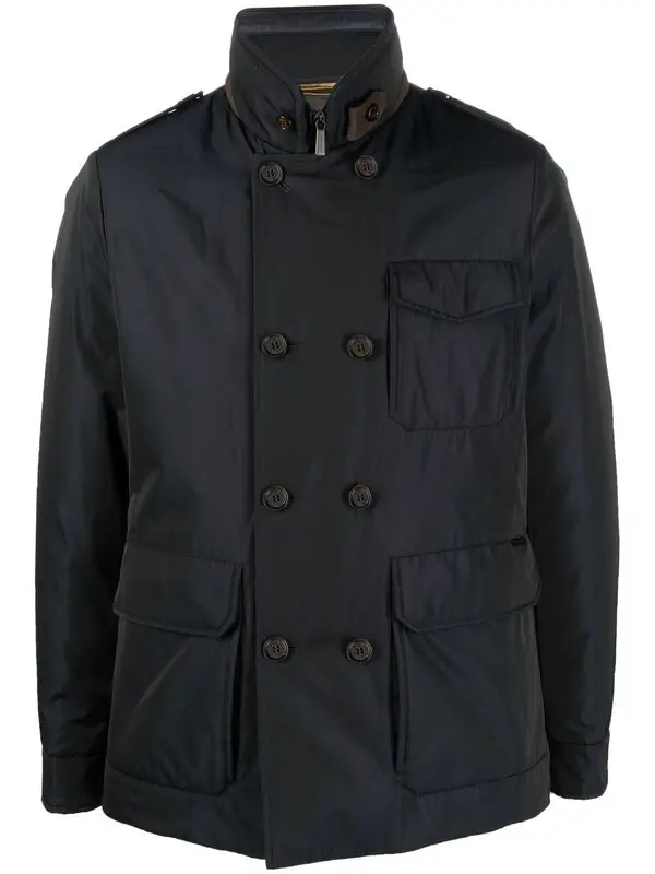 MOORER Boeri-wco Double-breasted Windbreaker
