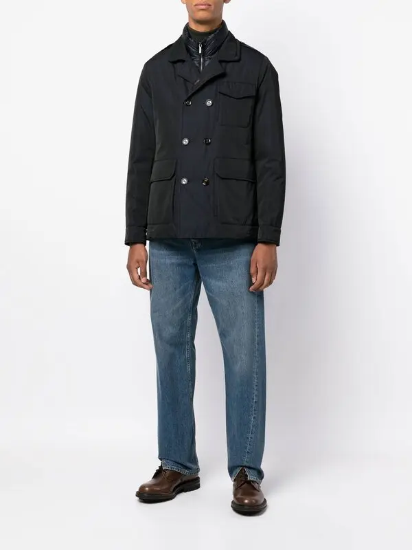 MOORER Boeri-wco Double-breasted Windbreaker