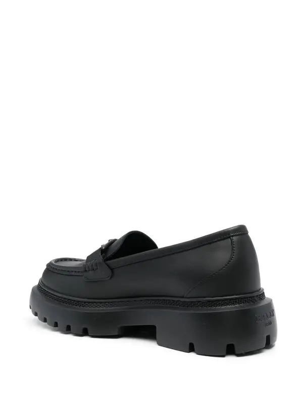Bally Logo-plaque Loafers - Black