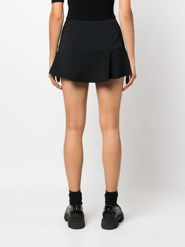 Red Valentino Flared-hem Mini Skirt - Black