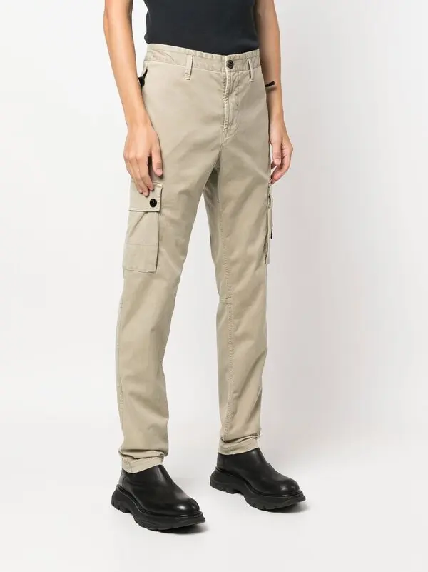 Stone Island Compass-patch Cargo Trousers - Neutrals