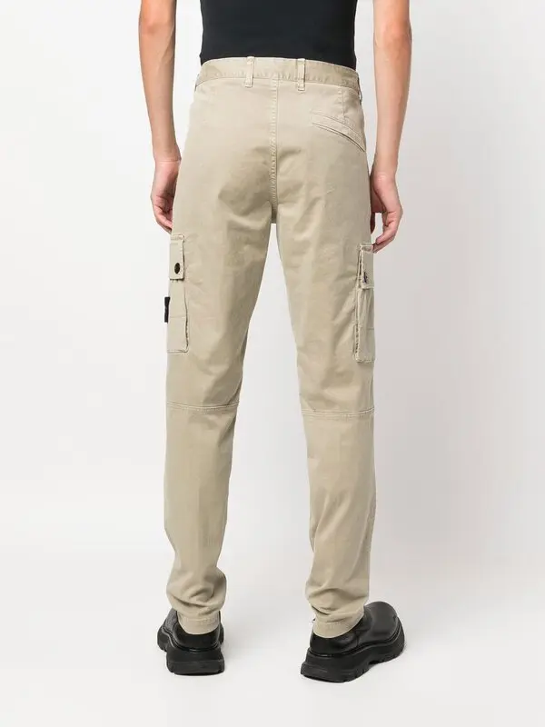 Stone Island Compass-patch Cargo Trousers - Neutrals
