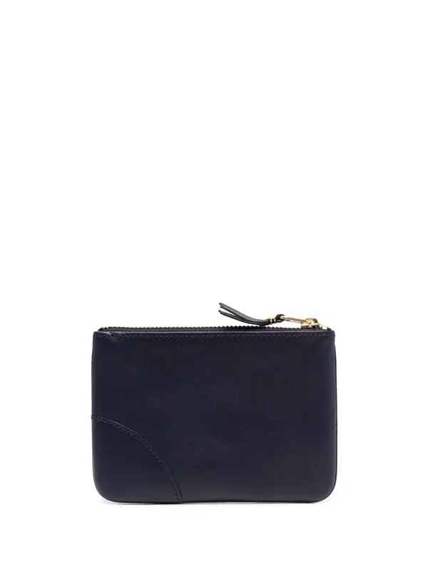 Comme Des Garçons Zipped Leather Coin Wallet - Blue