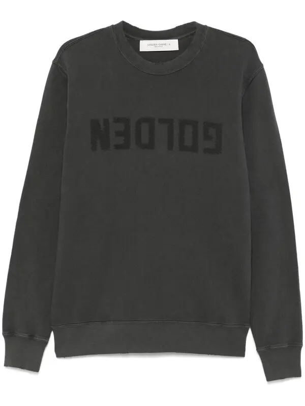 GOLDEN GOOSE Logo-print Long-sleeve Sweatshirt