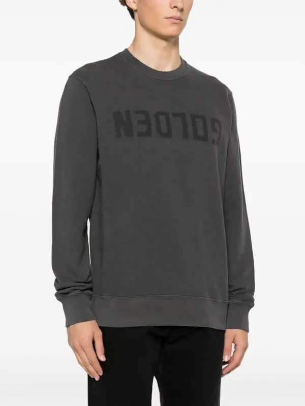 GOLDEN GOOSE Logo-print Long-sleeve Sweatshirt