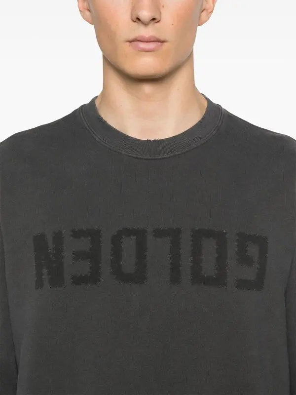 GOLDEN GOOSE Logo-print Long-sleeve Sweatshirt