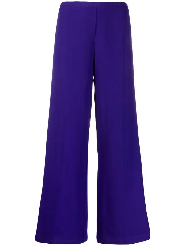 FORTE_FORTE High-waisted Flared-leg Trousers
