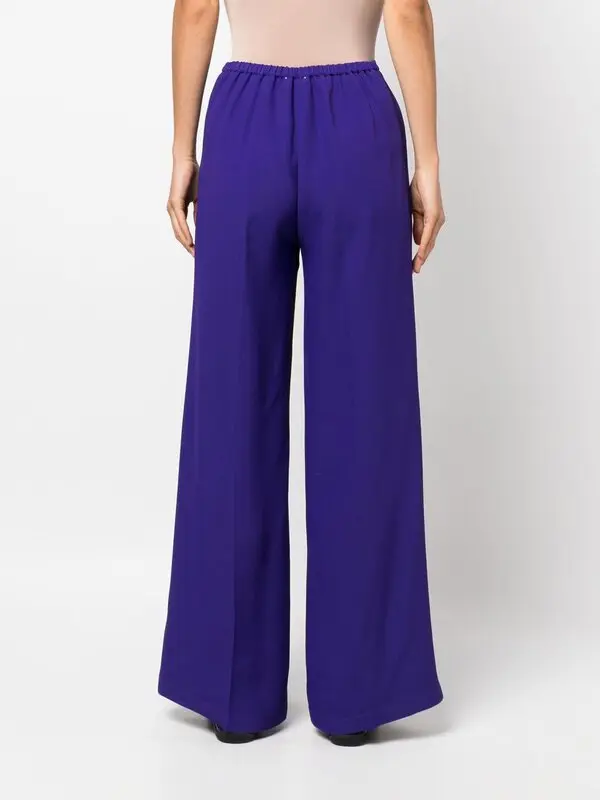 FORTE_FORTE High-waisted Flared-leg Trousers