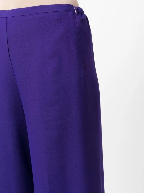 FORTE_FORTE High-waisted Flared-leg Trousers
