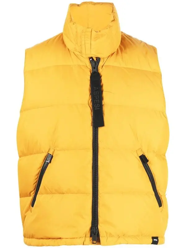 Aspesi Down-padded Gilet - Yellow