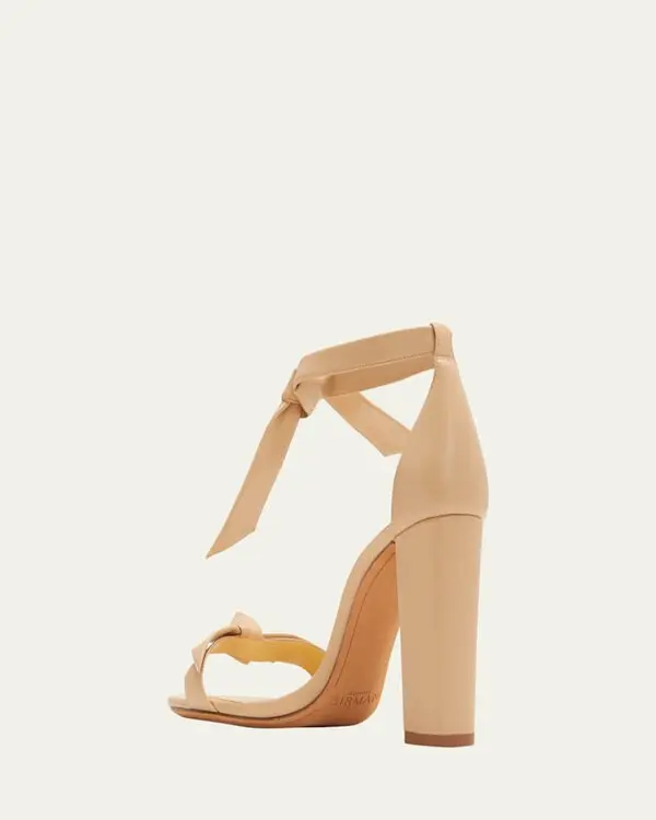 ALEXANDRE BIRMAN Clarita Leather Ankle-tie Sandals