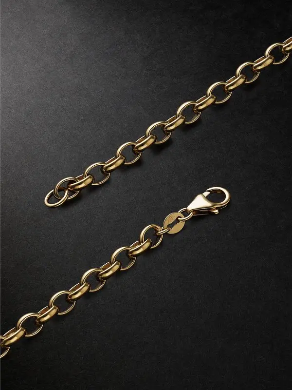 FOUNDRAE Medium Spade 18-karat Pendant Necklace