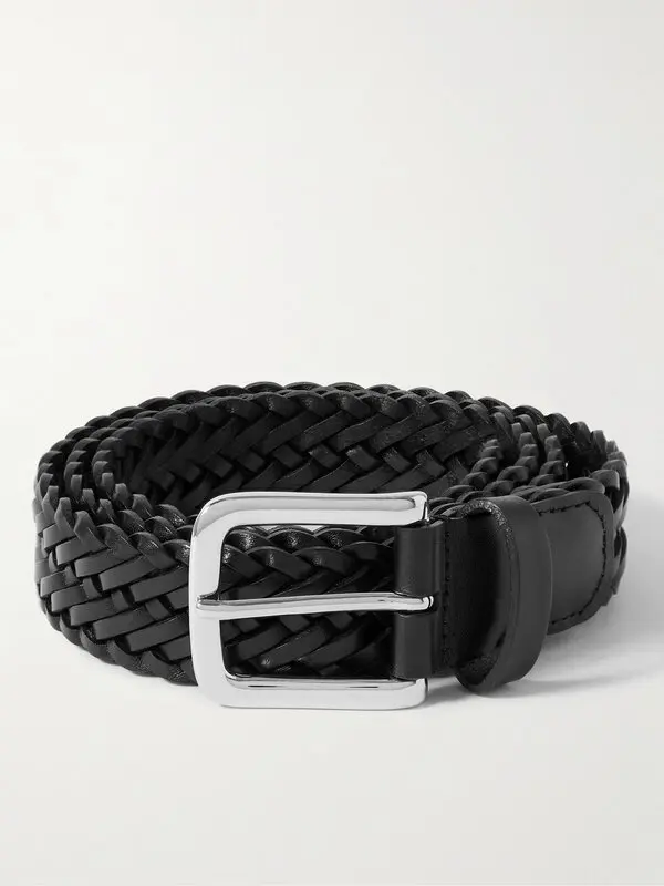 Anderson's 3cm Woven Leather Belt