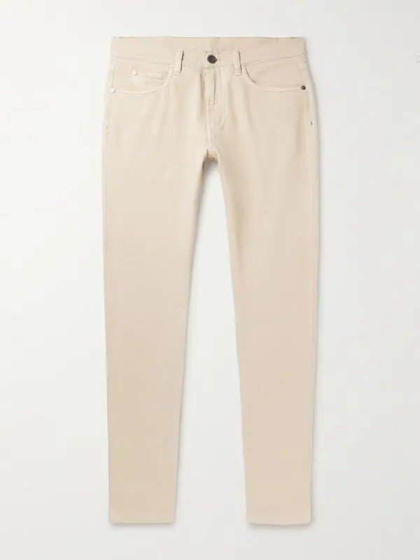 Loro Piana Slim-fit Garment-dyed Jeans - Neutrals