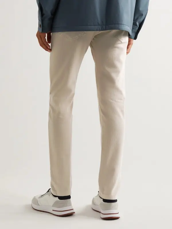Loro Piana Slim-fit Garment-dyed Jeans - Neutrals