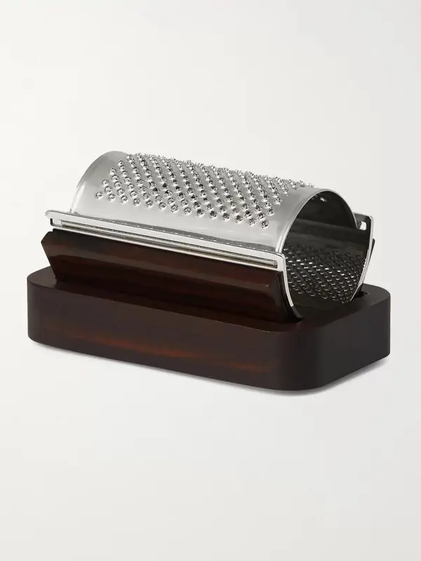 LORENZI MILANO Ebony And Stainless Steel Parmesan Grater - Brown