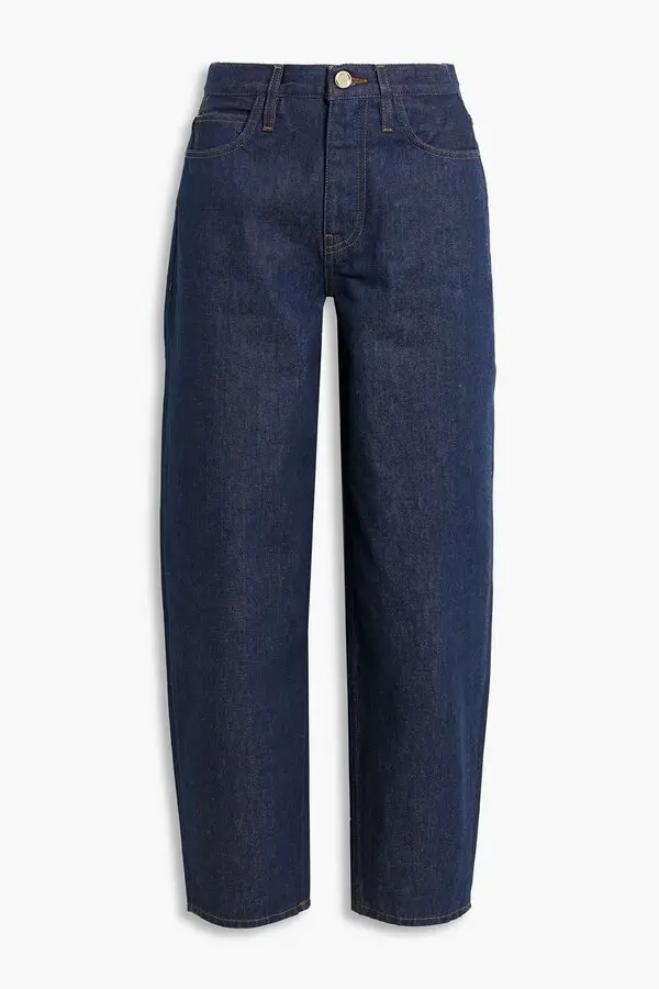 FRAME Cropped Boyfriend Jeans - Dark Denim