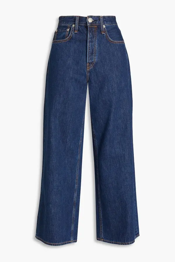 Rag & Bone Maya Highrise Wideleg Jeans - Dark Denim