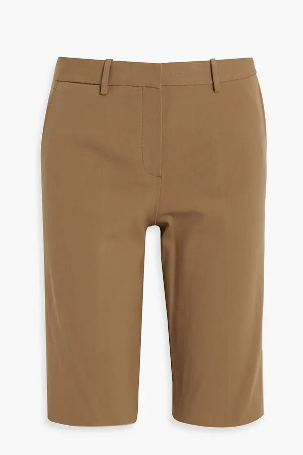 Theory Palmer Cottonblend Twill Shorts - Camel