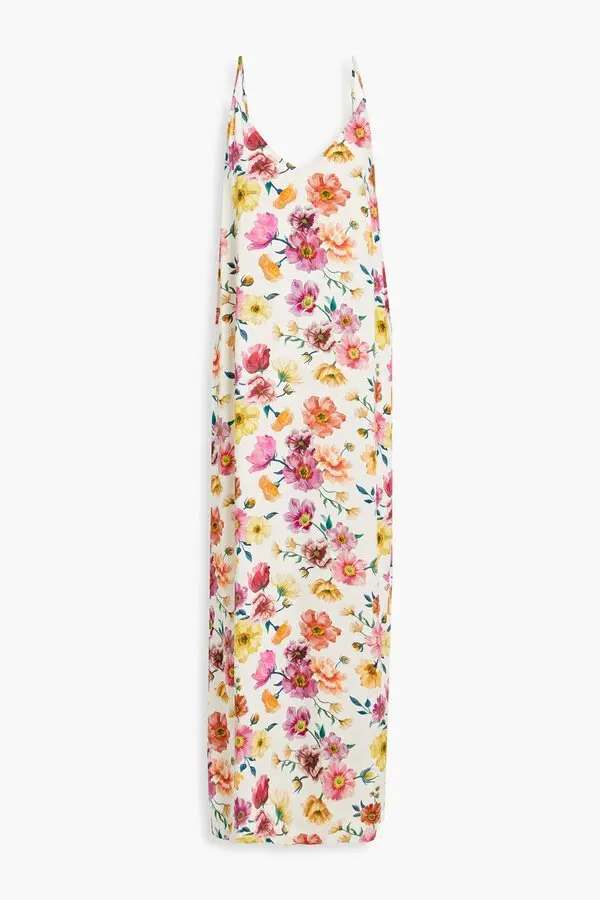 Onia Liberty Print Poplin Maxi Slip Dress
