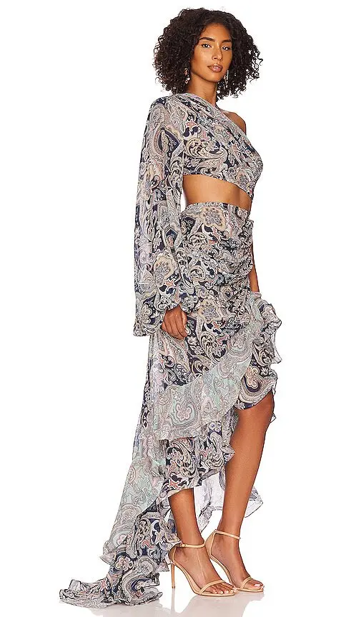 BRONX AND BRONCO Sara Gown In Blue