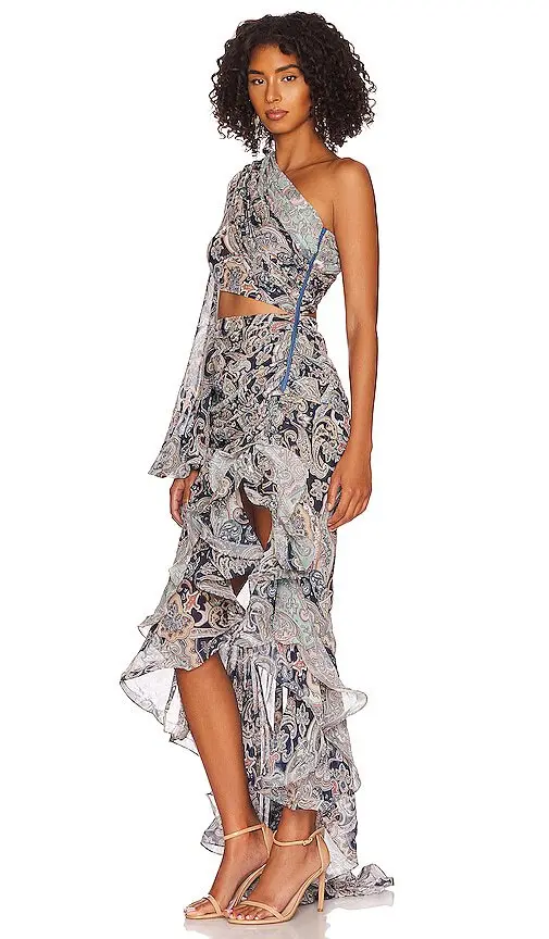BRONX AND BRONCO Sara Gown In Blue